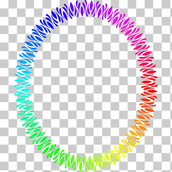 Free: SVG Elliptical Frame Rainbow Color - nohat.cc
