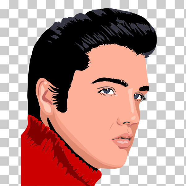 Free: SVG Elvis Presley vector image - nohat.cc
