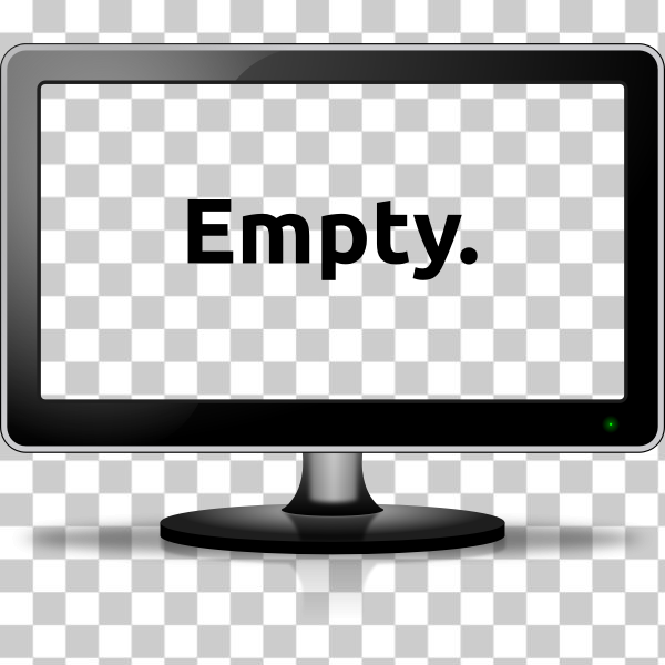 Free: SVG Empty monitor - nohat.cc