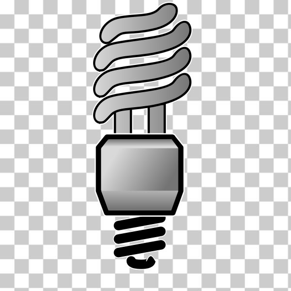 Free: SVG Energy saver lightbulb OFF vector image - nohat.cc