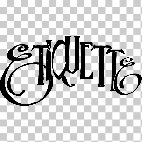 Free: SVG Etiquette lettering - nohat.cc