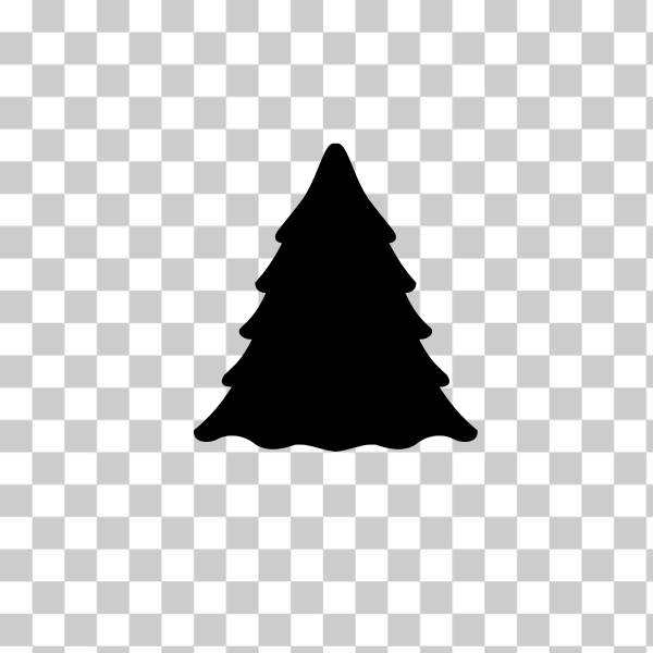 Free: SVG Evergreen tree silhouette - nohat.cc