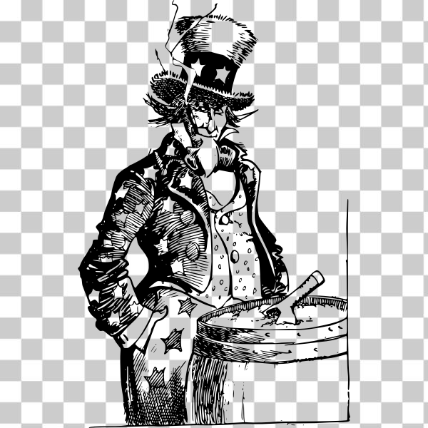 Free: SVG Evil Uncle Sam vector image - nohat.cc