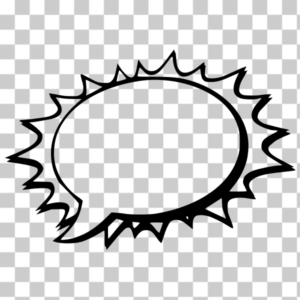 Free: SVG Excited speech bubble vector illustration - nohat.cc