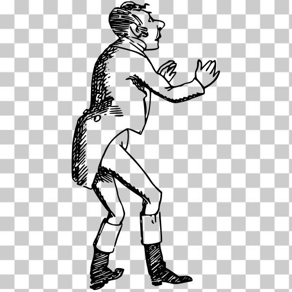 Free: SVG Explaining man - nohat.cc