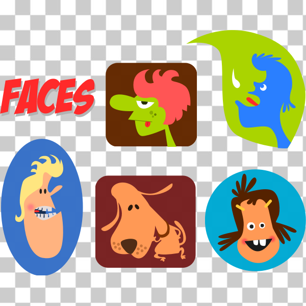 Free: SVG faces - nohat.cc