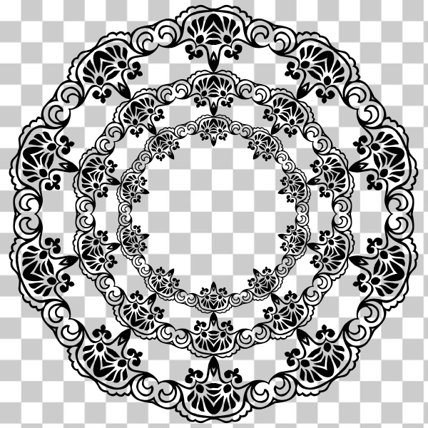 Free: SVG Fading floral design - nohat.cc