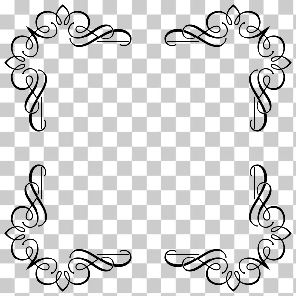 Free: SVG Fancy Flourish Frame Rectangular Shape-1577196682 - nohat.cc