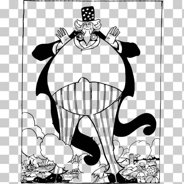Free: SVG Fat Uncle Sam - nohat.cc