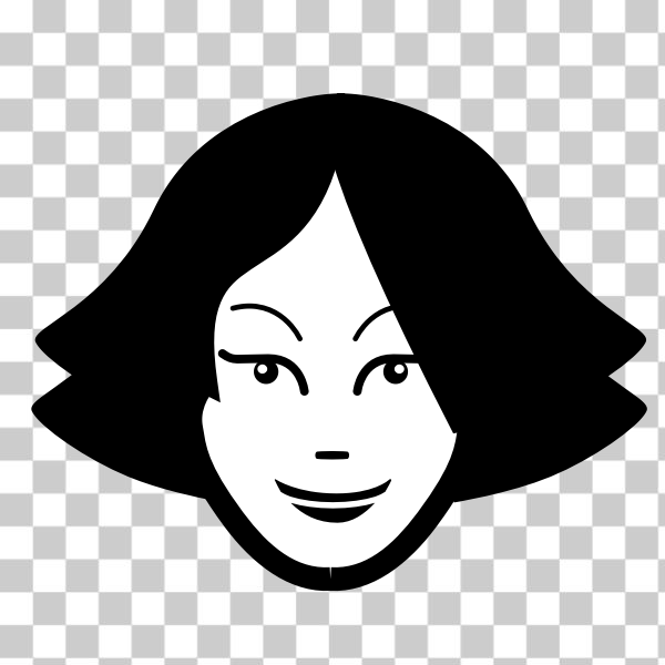 Free: SVG Female face silhouette - nohat.cc