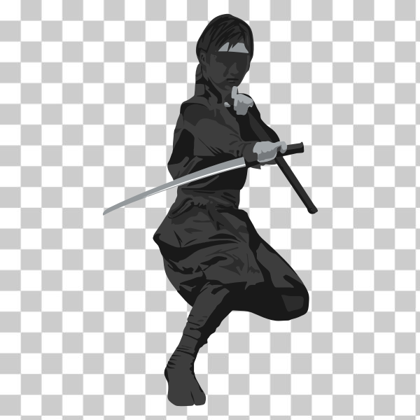 Free: SVG Female ninja agent - nohat.cc