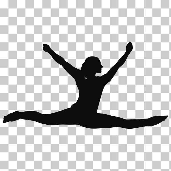 Free: SVG Female performer silhouette - nohat.cc