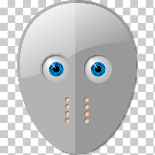 Free: SVG Fencing mask with eyes vector image - nohat.cc