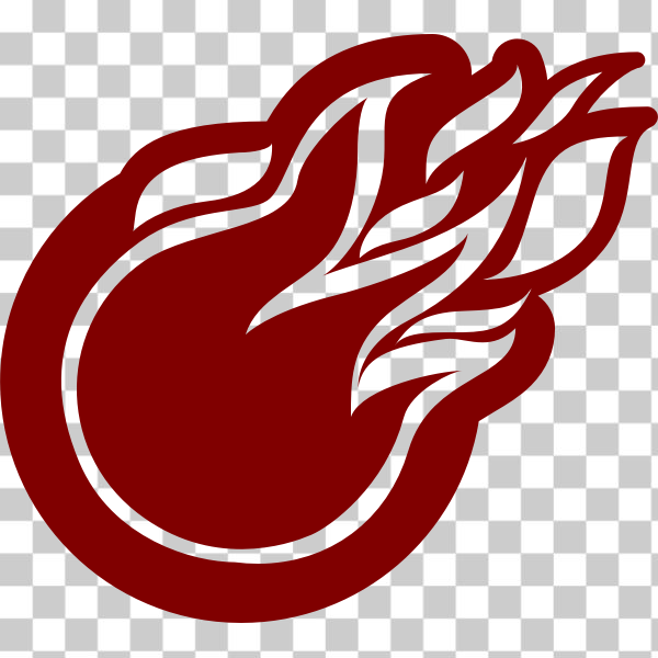 Free: SVG Fire ball sign silhouette vector clip art - nohat.cc