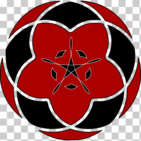 Free: SVG Five pointed-spirograph vector graphics - nohat.cc