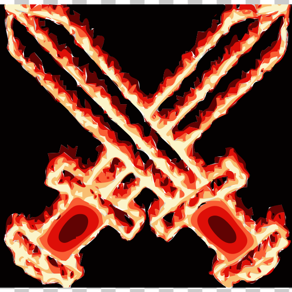 Free: SVG Flaming swords - nohat.cc
