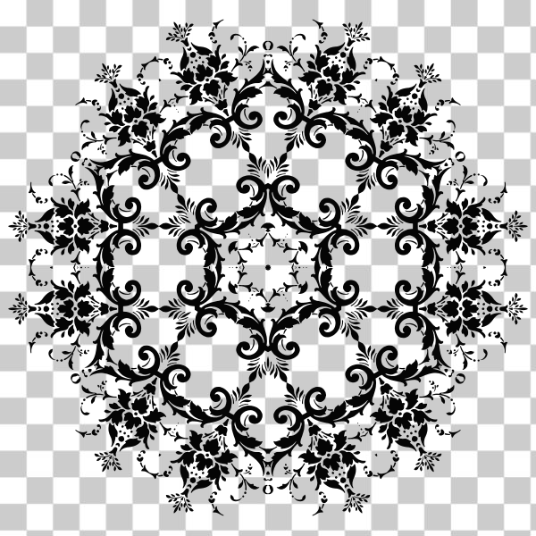 Free: SVG Floral design vector drawing - nohat.cc