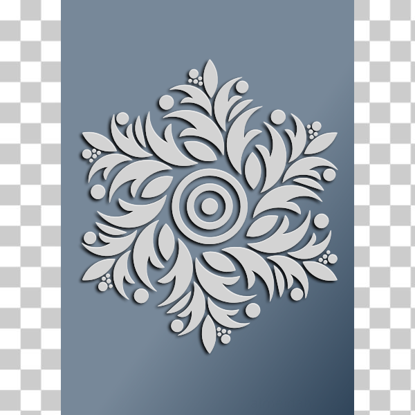 Free: SVG Floral motif on grey background - nohat.cc