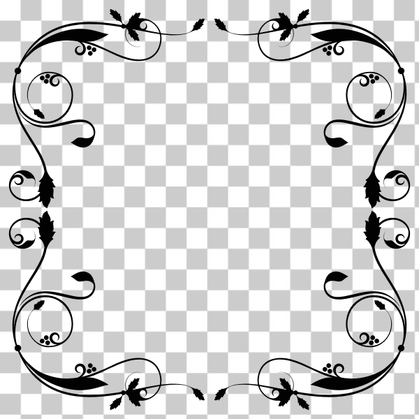 Free: SVG Flourish frame design - nohat.cc