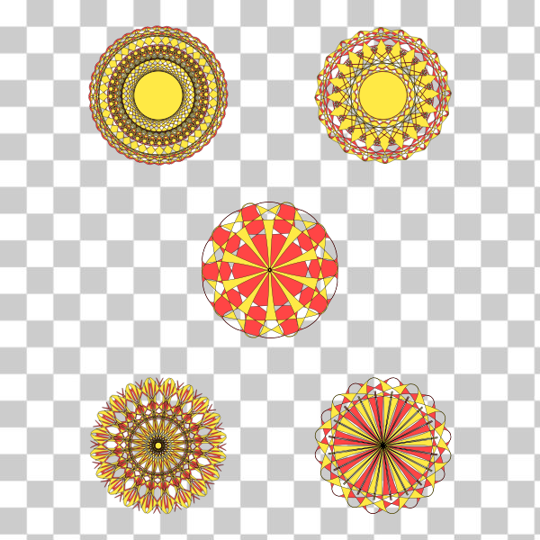 Free: SVG Flower like patterns - nohat.cc