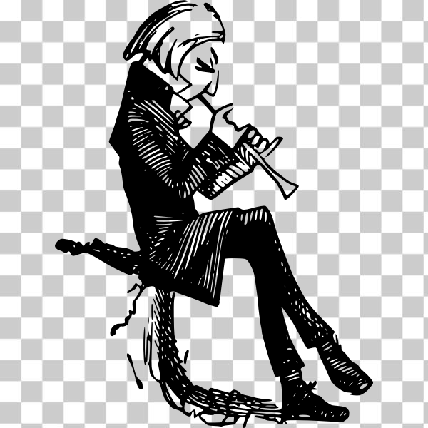 Free: SVG Flute player - nohat.cc