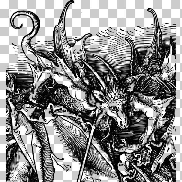 Free: SVG Flying dragons and demons - nohat.cc