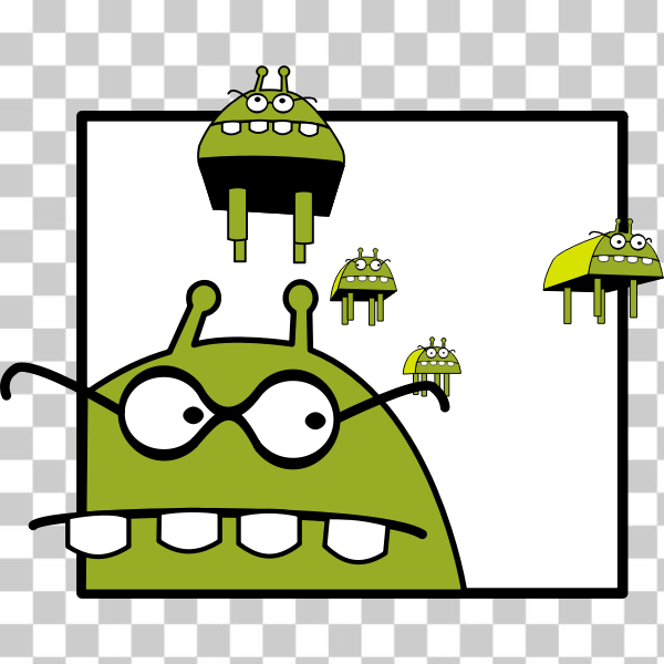 Free: SVG Flying green characters vector clip art - nohat.cc