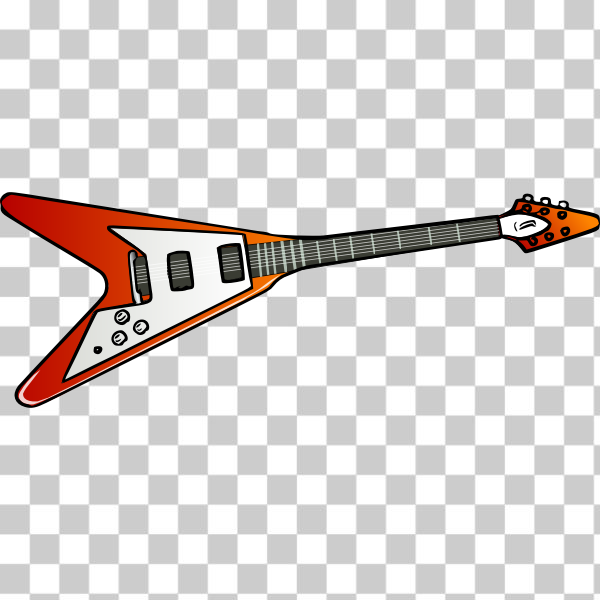 Free: SVG Flying V guitar vector - nohat.cc