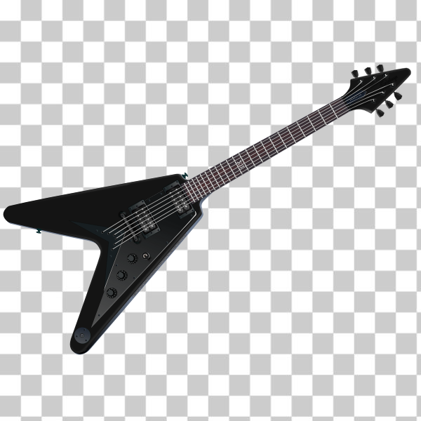 Free: SVG Flying V guitar vector illustration - nohat.cc