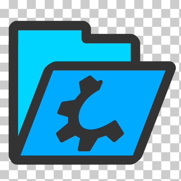 Free: SVG folder cyan open - nohat.cc