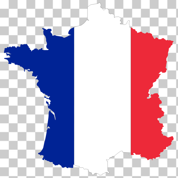 Free: SVG France flag map - nohat.cc