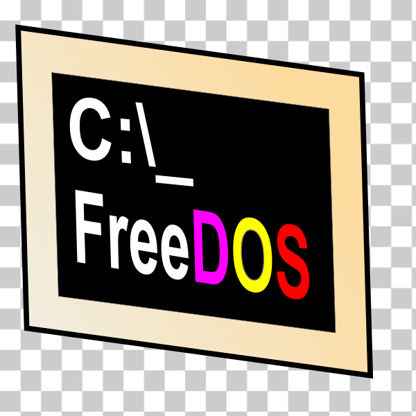 Free: SVG Free DOS icon vector image - nohat.cc