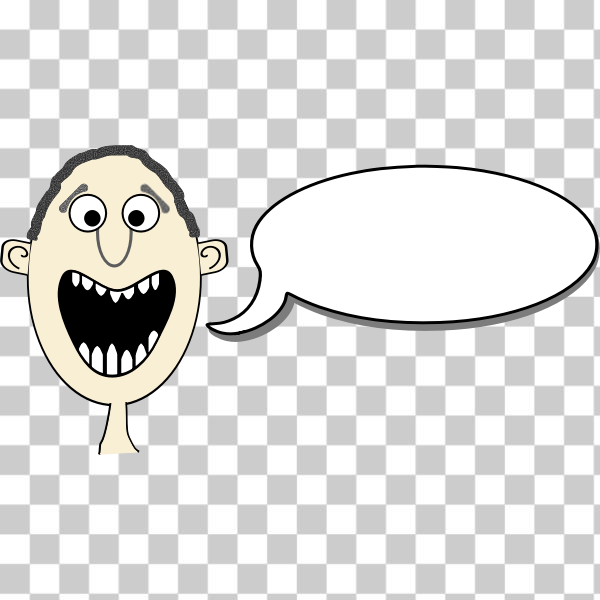 Free: SVG Funny boy comic announcement vector image - nohat.cc