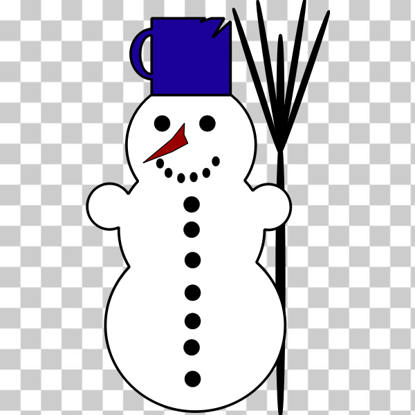 Free: SVG Funny snowman vector graphics - nohat.cc