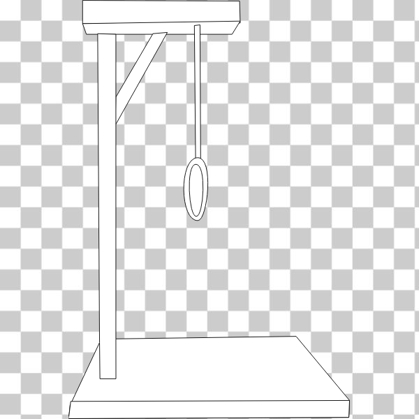 Free: SVG Gallows drawing vector image - nohat.cc