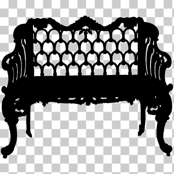 Free: SVG Garden bench silhouette - nohat.cc