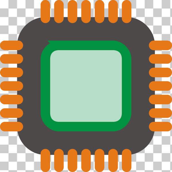 Free: SVG Generic computer chip vector image - nohat.cc