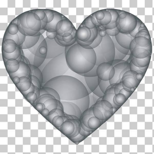 Free: SVG Geometric Heart Grayscale - nohat.cc