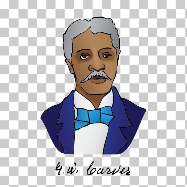 Free: SVG George Washington Carver portrait vector image - nohat.cc