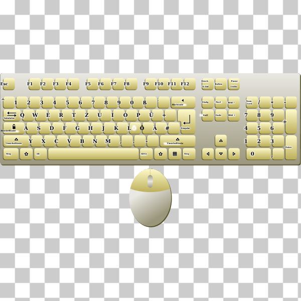 Free: SVG German layout computer keyboard vector image - nohat.cc