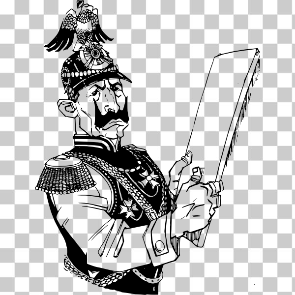 Free: SVG German soldier with hat vector graphics - nohat.cc