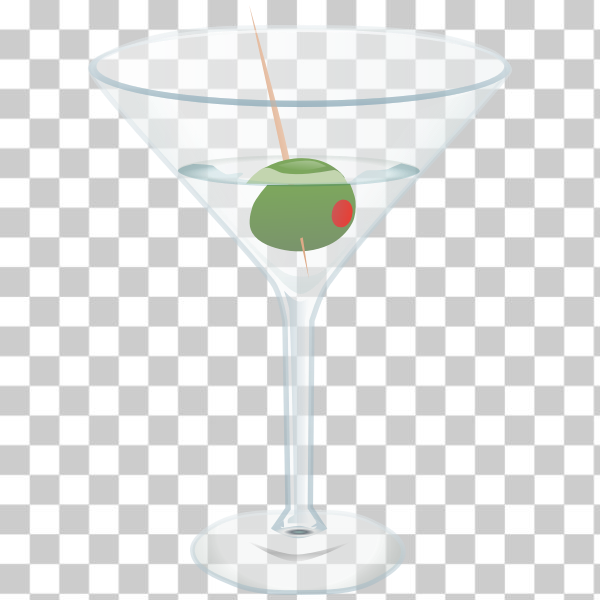 Free: SVG Glass of Martini cocktail vector graphics - nohat.cc