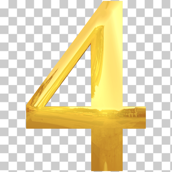 Free: SVG Golden number 4 - nohat.cc