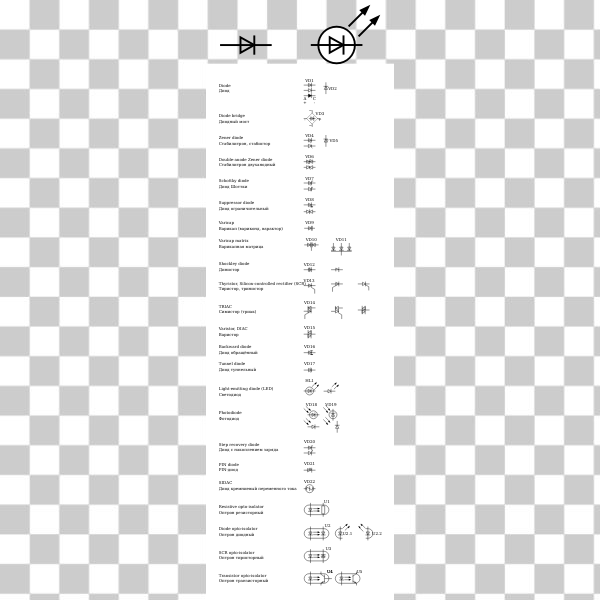Free: SVG GOST Electronic symbols 4 Diodes - nohat.cc