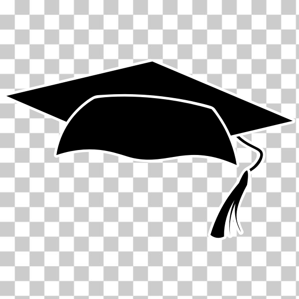 Free: SVG Graduation cap silhouette - nohat.cc