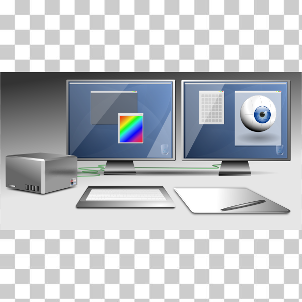 Free: SVG Graphic workstation vector image - nohat.cc