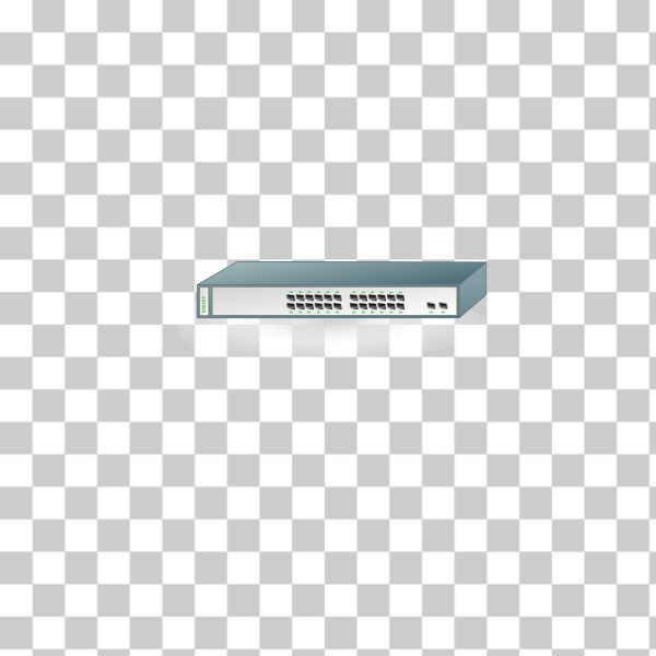 Free: SVG Graphics of simple networking router with 24 switches - nohat.cc