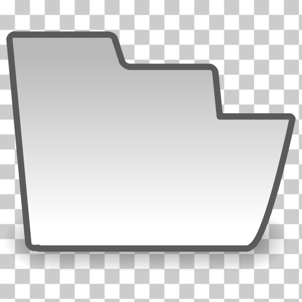 Free: SVG Gray folder icon - nohat.cc