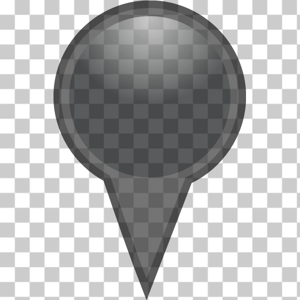 Free: SVG Gray map marker - nohat.cc