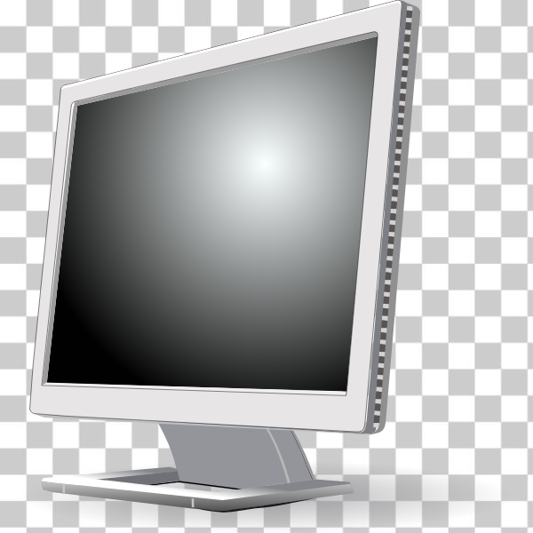 Free: SVG Grayscale computer flat display vector image - nohat.cc